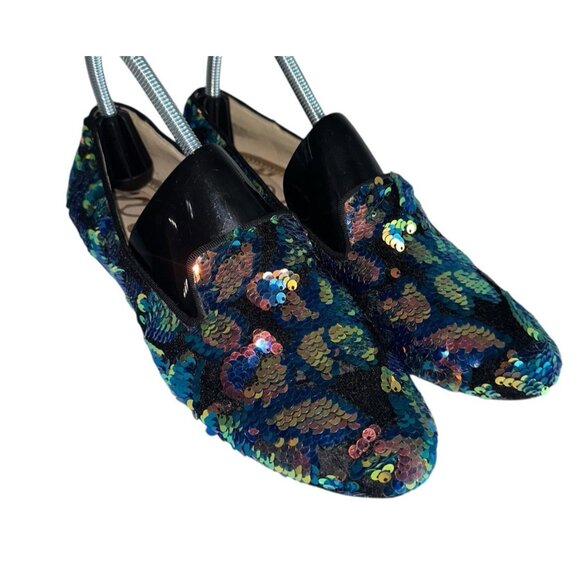 Sam Edelman | Shoes | Sam Edelman Jordy Sequin Velvet Rainbow Blue Gold ...